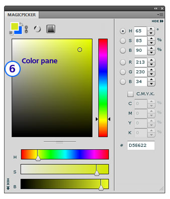 Features of MagicPicker panel / Photoshop color wheel MagicPicker ...